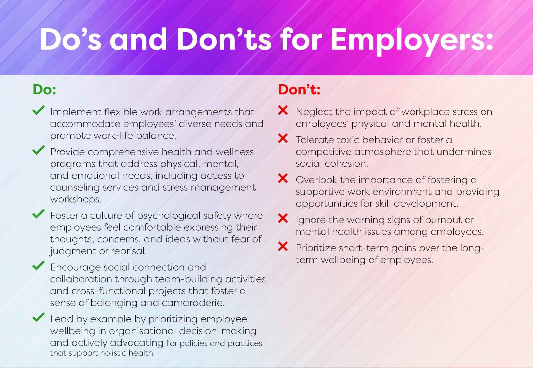 Holistic Health and Wellbeing in the Workplace